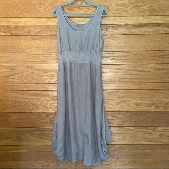 cut loose | Dresses | Cut Loose Linen Cotton Blend Lagenlook Maxi Dress ...